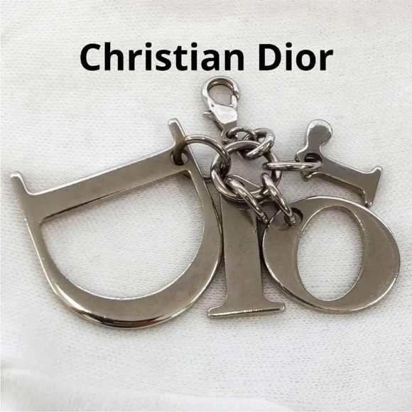 Dior | Accessories | Authentic Christian Dior Key Chains Charm Silver ...